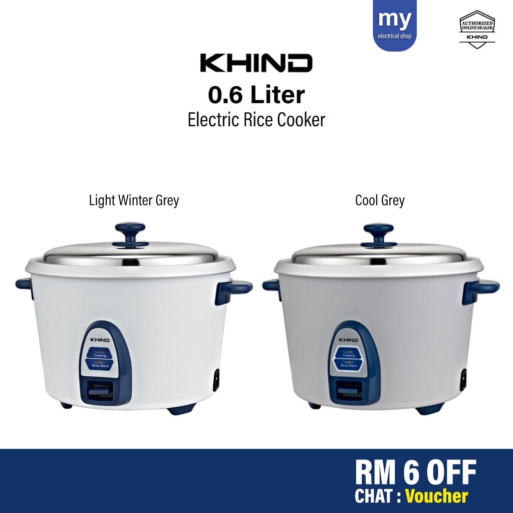 Khind RC806N Electric Rice Cooker 0.6L | Shopee Malaysia