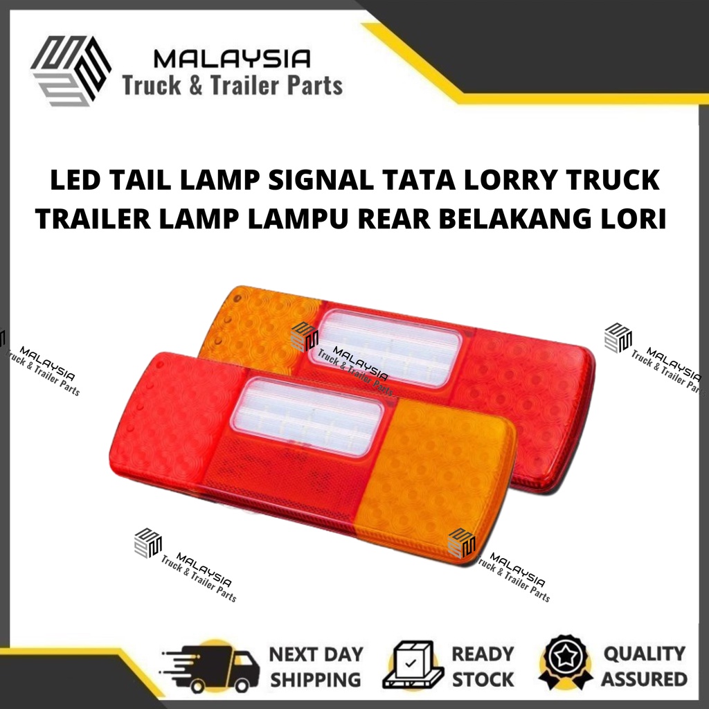 LED TAIL LAMP SIGNAL TATA LORRY TRUCK TRAILER LAMP LAMPU REAR BELAKANG ...