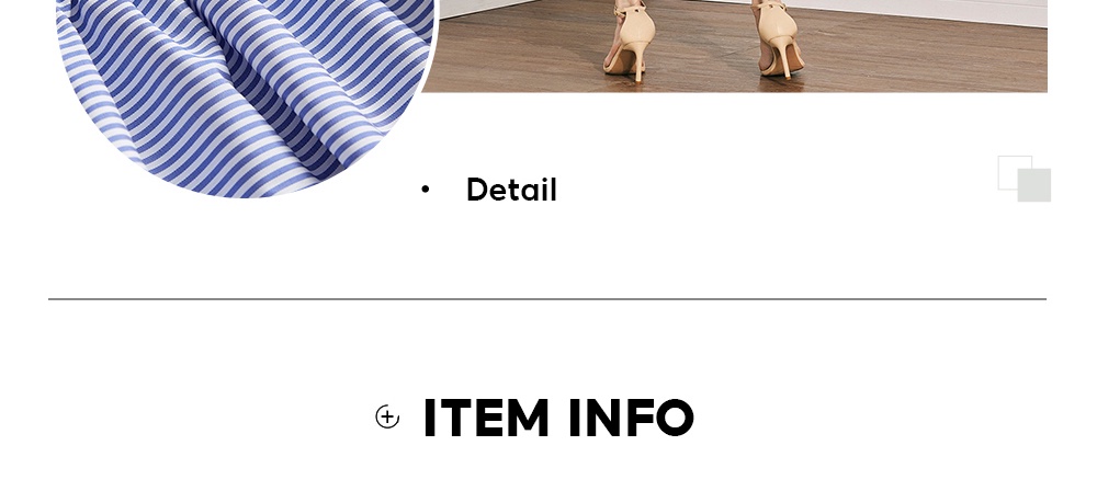 Lovito Casual Striped Button Front Ruffle Hem Lace Up Puff Sleeve Dress ...
