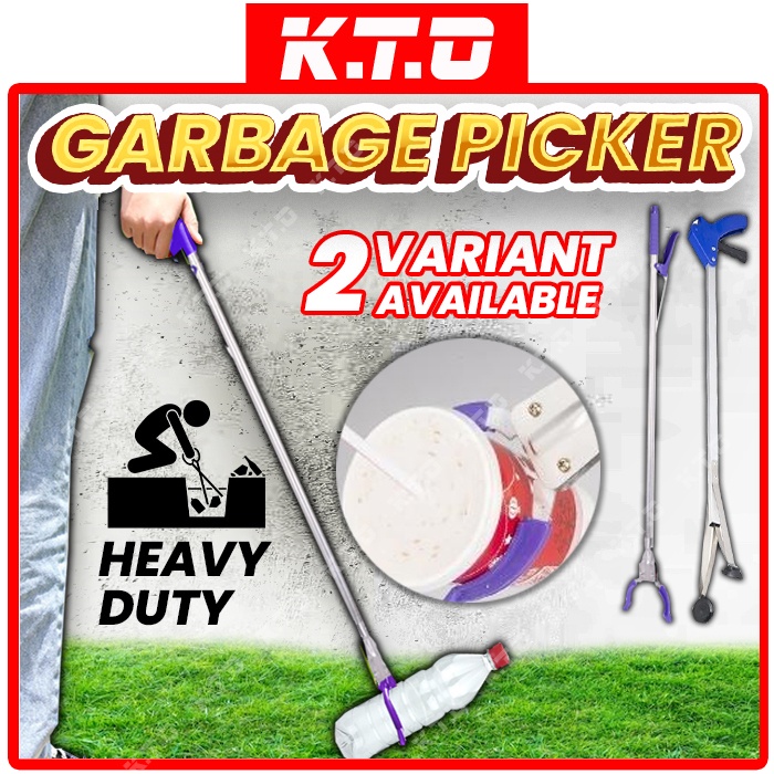 Heavy Duty Garbage Trash Picker Outdoor Pickup Rubbish Grabber Clip ...