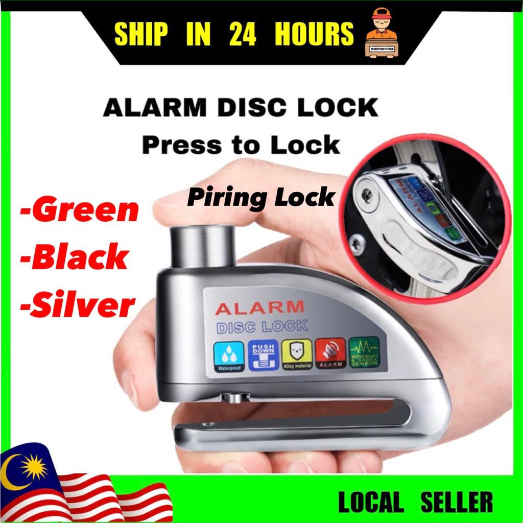 Alloy Alarm Disc Lock Motorcycle Motosikal Kunci Mangga Penggera Cakera ...