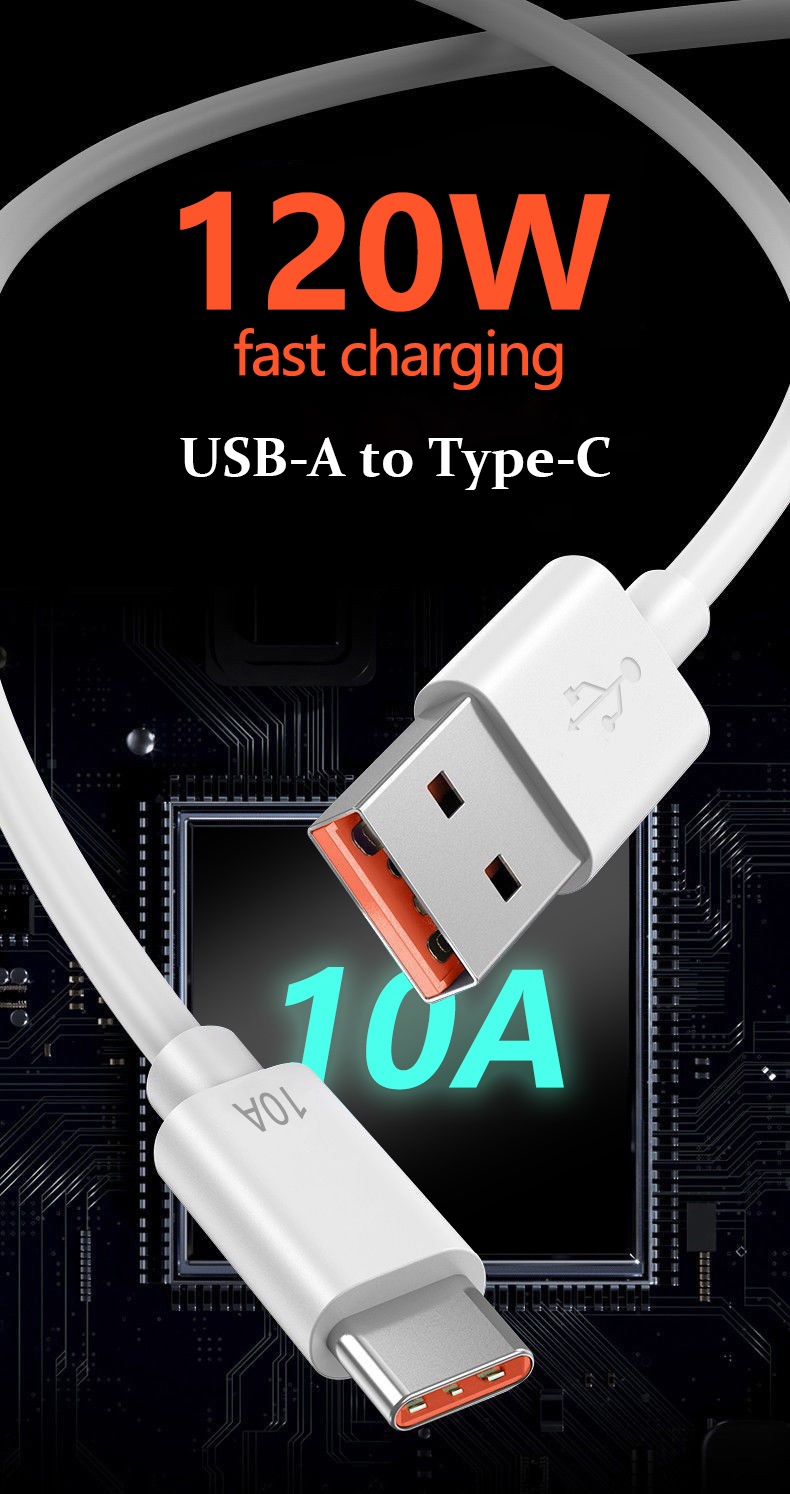 100W PD Fast Charging Cable / 1m/1.5m/2m Type-C to Type-C Data Cable ...