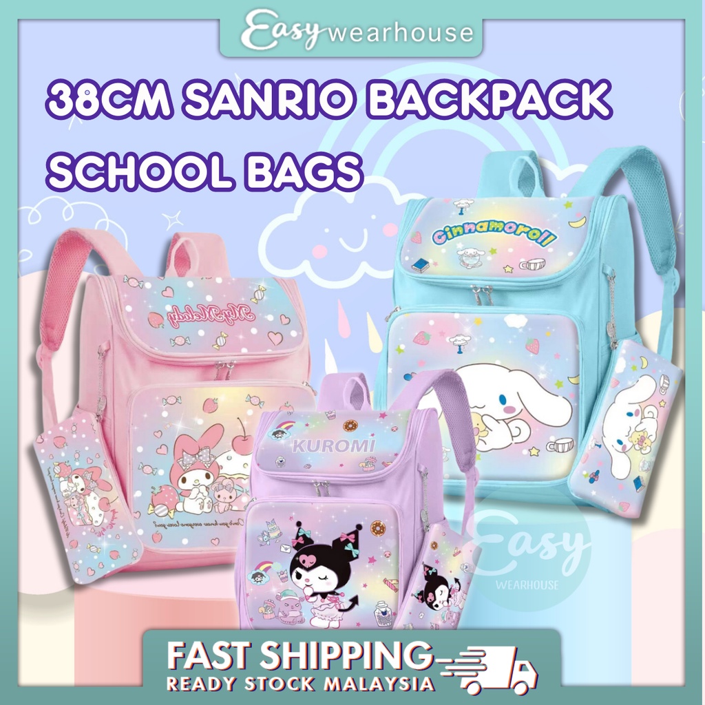 EASY WEARHOUSE 38cm Large Capacity Sanrio Student Schoolbag My Melody ...