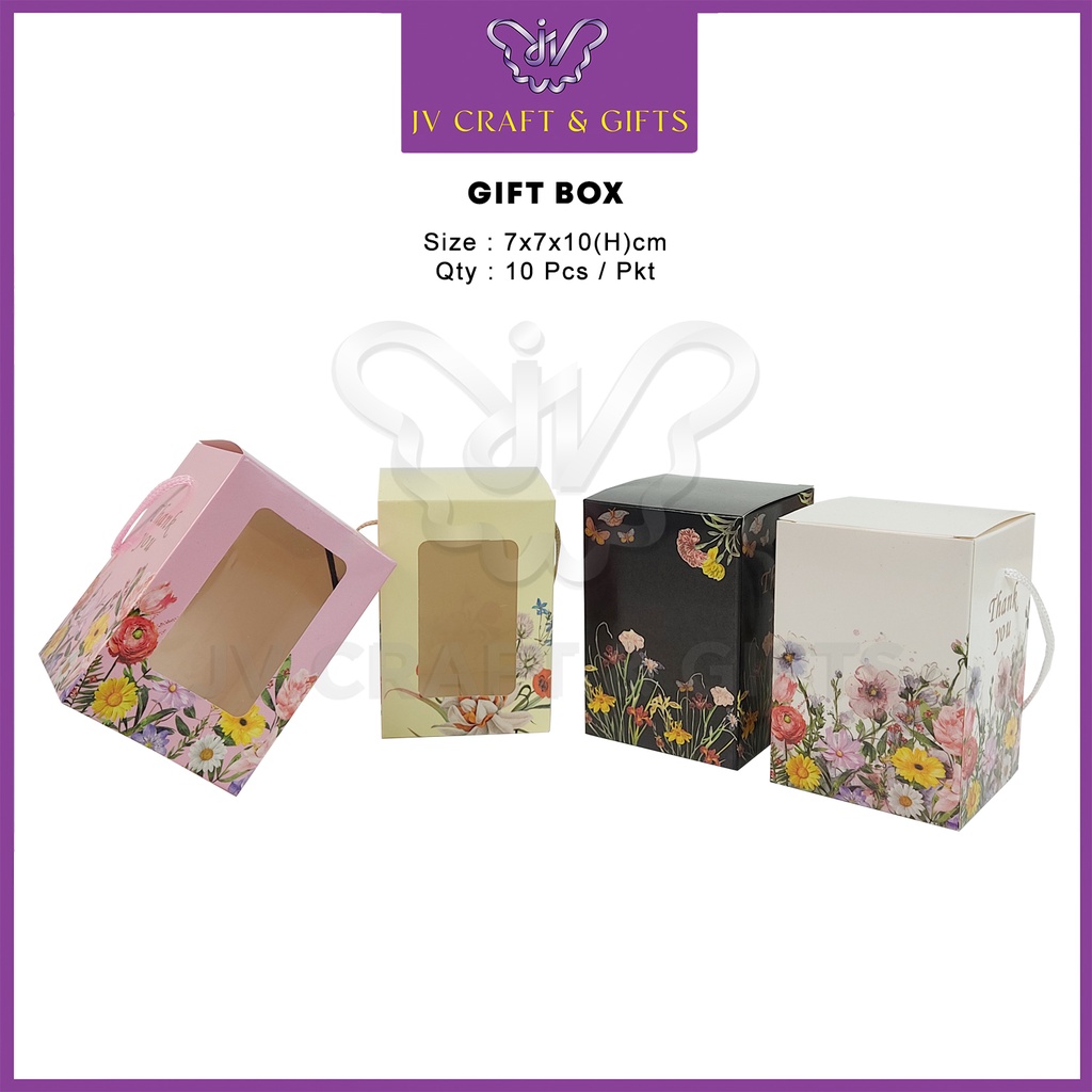 10pcs Kotak Doorgift Thank You / Gift Box with Window / Wedding ...