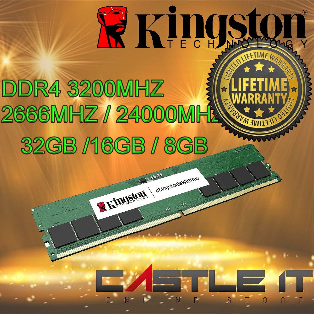 Kingston Value DDR4 Desktop RAM 3200MHz 8GB 16GB 32GB Non-ECC 1Rx8 2Rx8 DIMM Memory | Shopee ...