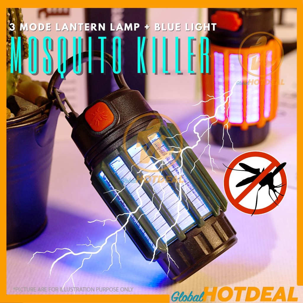 LANTERN + MINI ELECTRIC MOSQUITO KILLER Lamp Indoor Flying Halau Nyamuk Mosquito Insect Bug ...