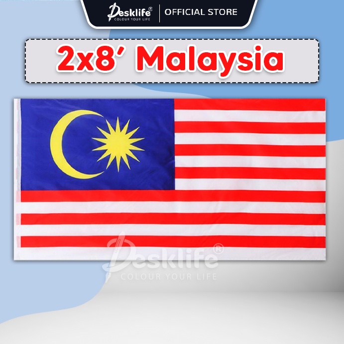 Desklife 2x4/2x8/3x6 Bendera Malaysia Merdeka Jalur Gemilang Flag Polyester Bendera Pahang ...