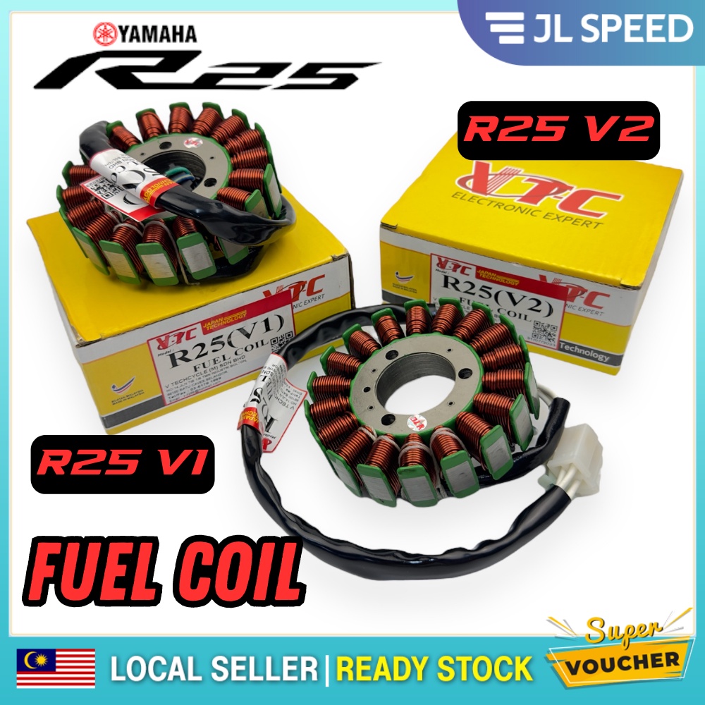 YAMAHA R25 YZF / R25 V1 V2 FIELD COIL MAGNET COIL FUEL COIL ORIGINAL V ...