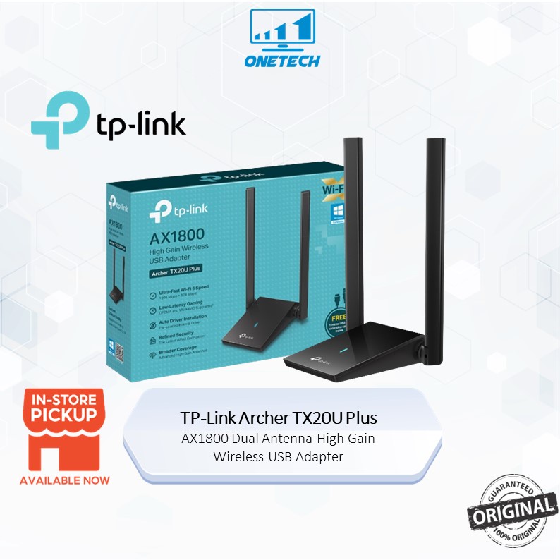 TP-Link Archer TX20U Plus/ TX20U AX1800 Dual Band Wi-Fi 6 Wireless USB ...