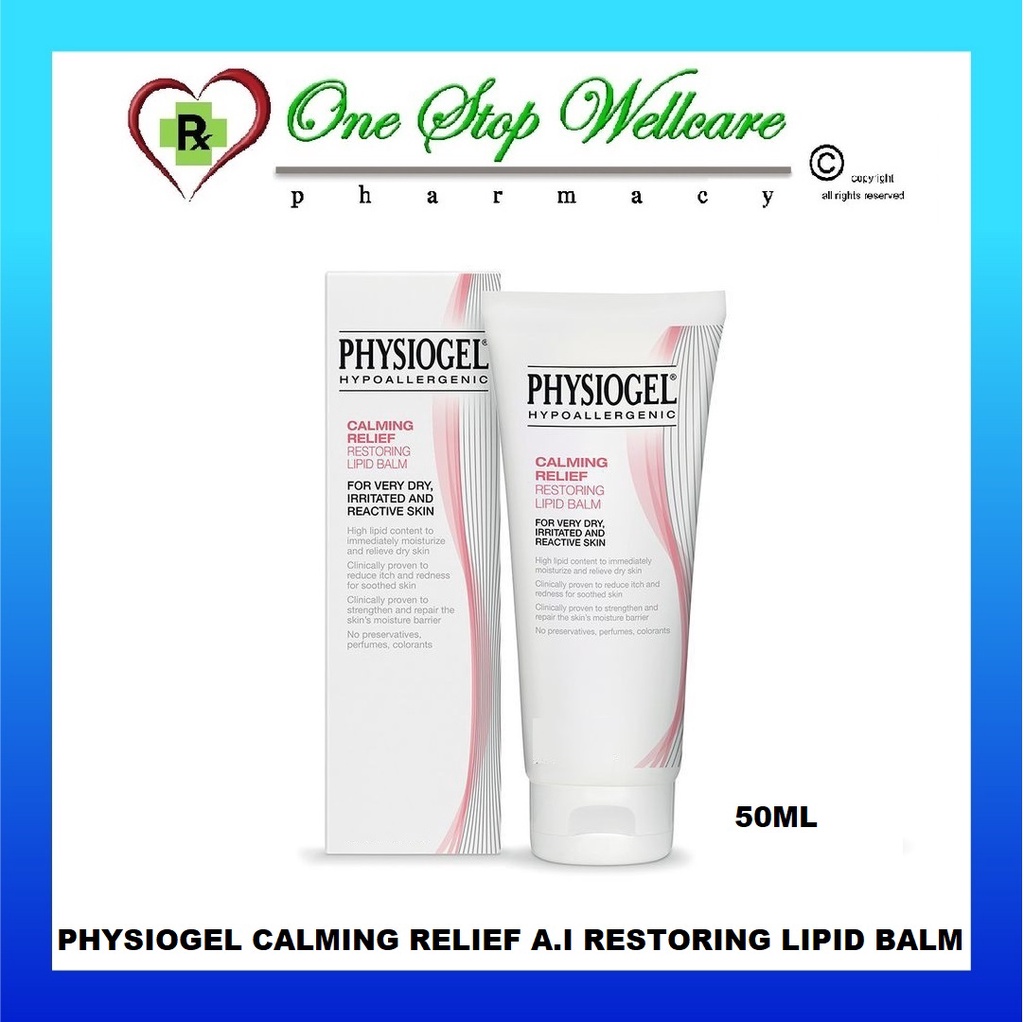 PHYSIOGEL CALMING RELIEF A.I. RESTORING LIPID BALM 50ML (EXP:07/2027 ...