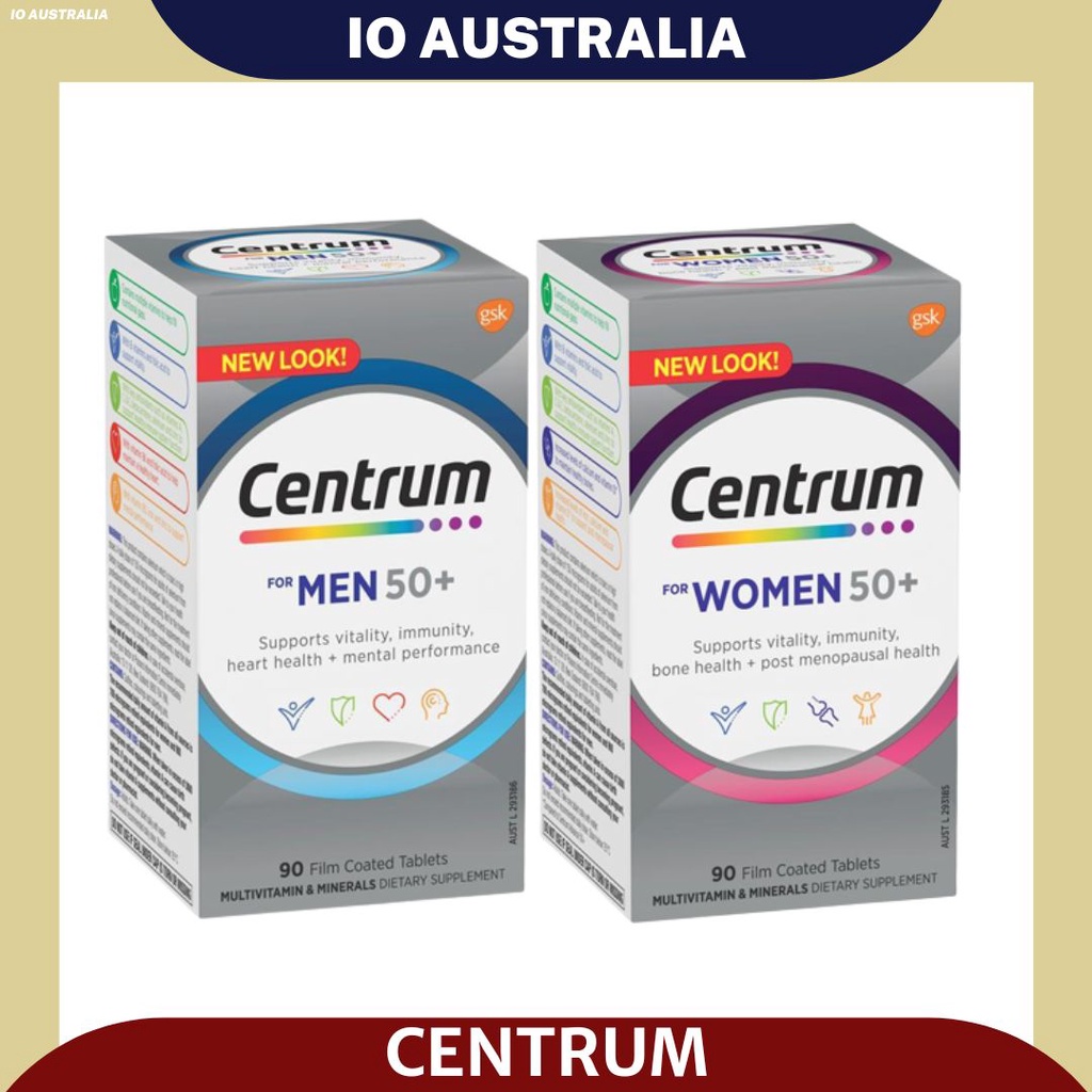 Centrum For Men 50+ / Centrum For Women 50+ 90 Tablets | Shopee Malaysia