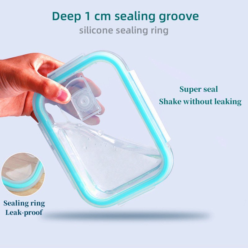 【PLAYFUL】Tupperware Food Container Heat Resistant Glass Microwave ...