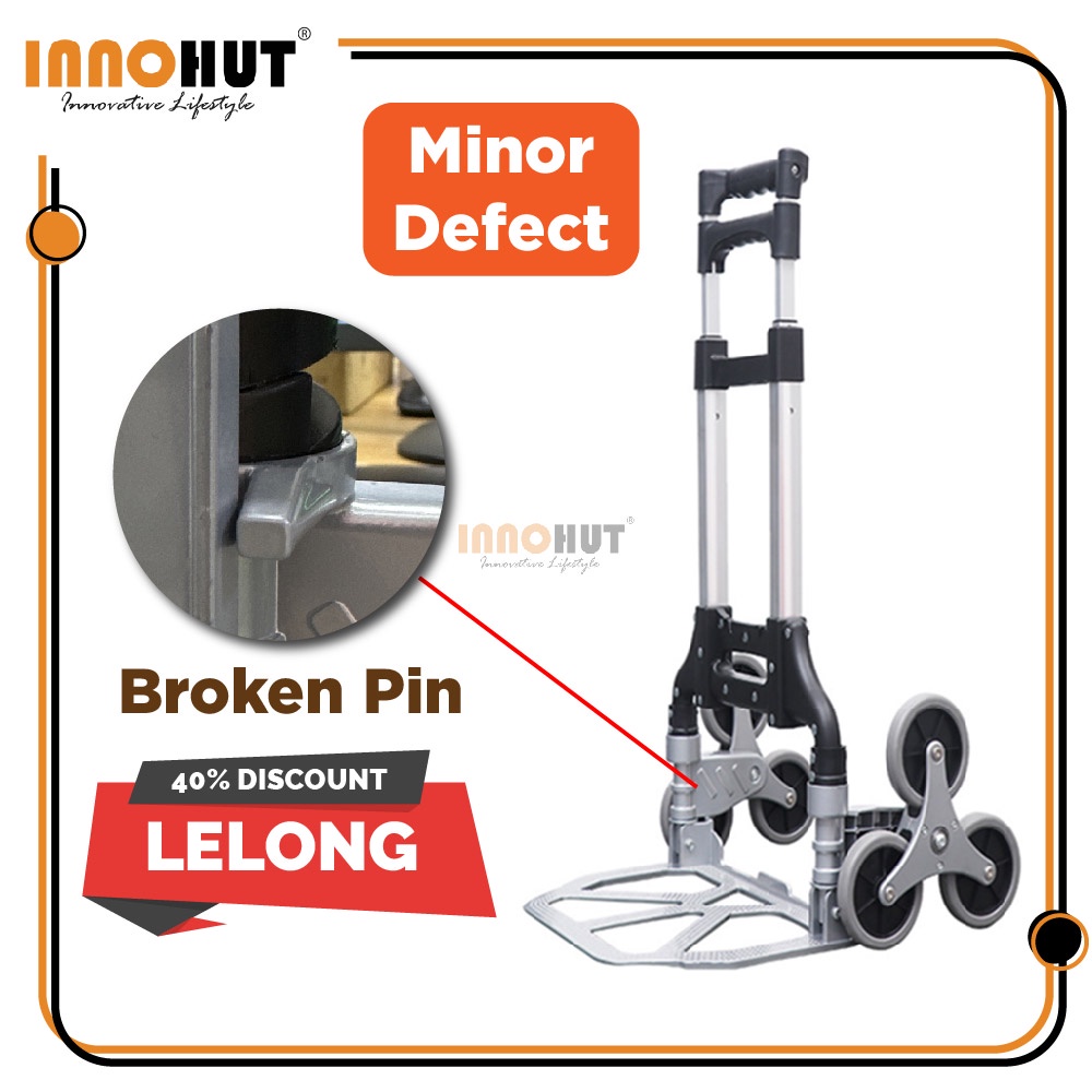 [MINOR DEFECT] Innohut Multipurpose Heavy Duty Folding Hand Truck Stair ...