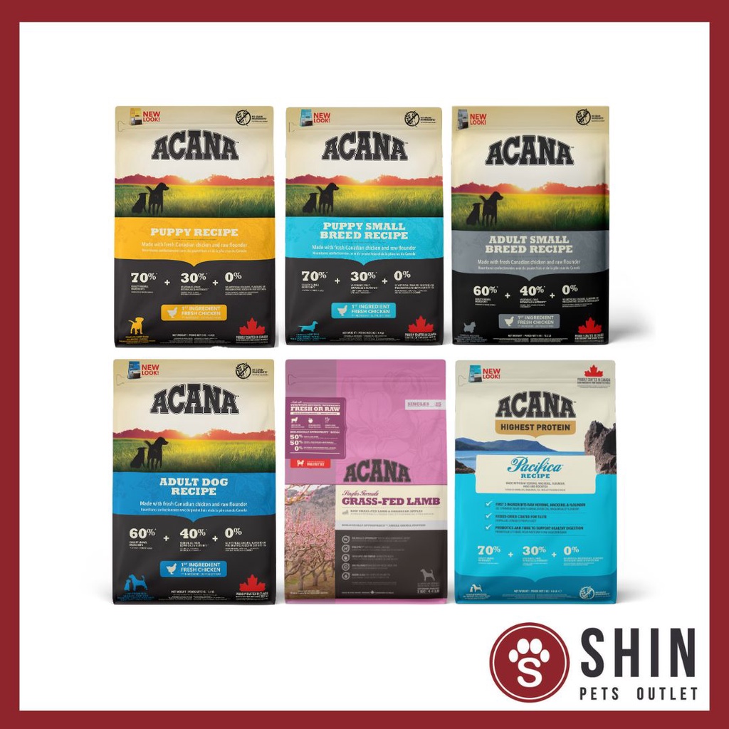 Acana 2KG Dry Dog Food- Pacifca/Adult Dog/Puppy/ Grass-Fed Lamb | Shopee Malaysia