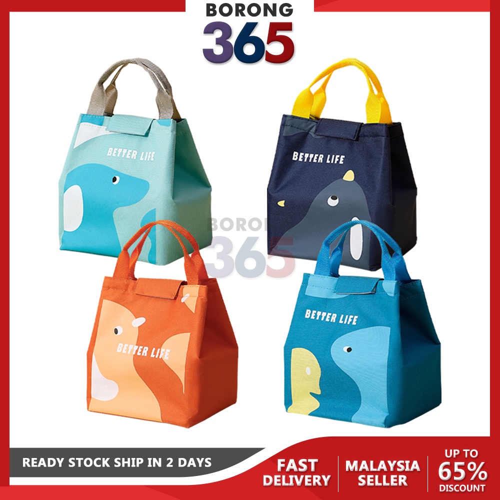 Borong365 Lunch Bag Insulated Warmer Bag Beg Makanan Beg Bekal Makanan ...