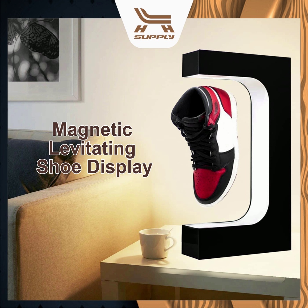 LH Magnetic Floating Shoe Display Stand Levitation Sneaker Holder With ...