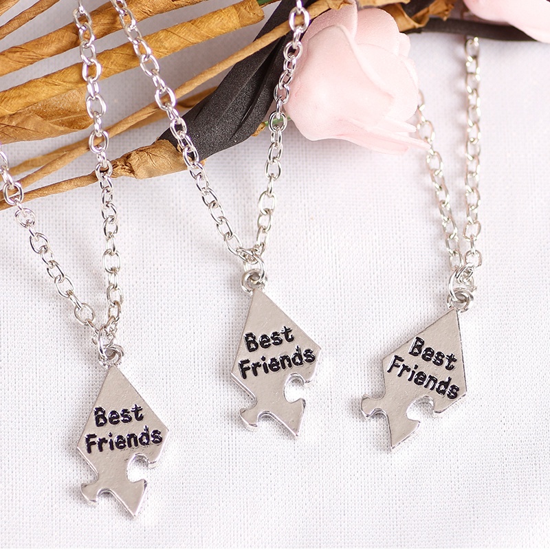 6 Piece Hexagon Letter Bff Choker Necklace Fashion Friendship Jewelry ...