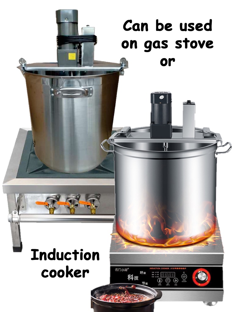 Stir Frying Pot (6 Models), Auto cooking machine sambai, paste, pes ...