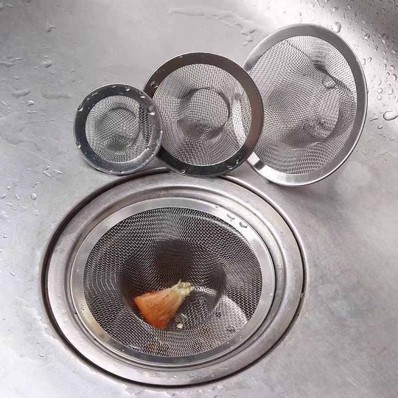 Kitchen Sink Mesh Strainer Basket / Stainless Steel Drain Filter with ...