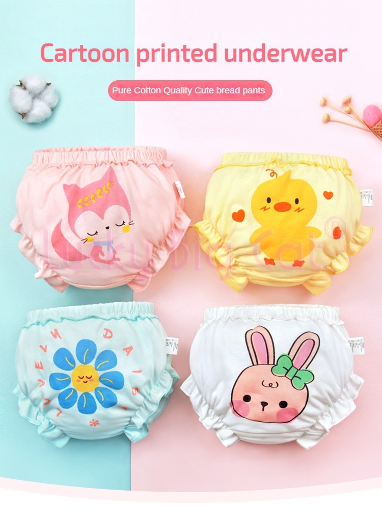 『Ready Stock 』Cotton Children's underwear Soft Fashion Panties Girl ...