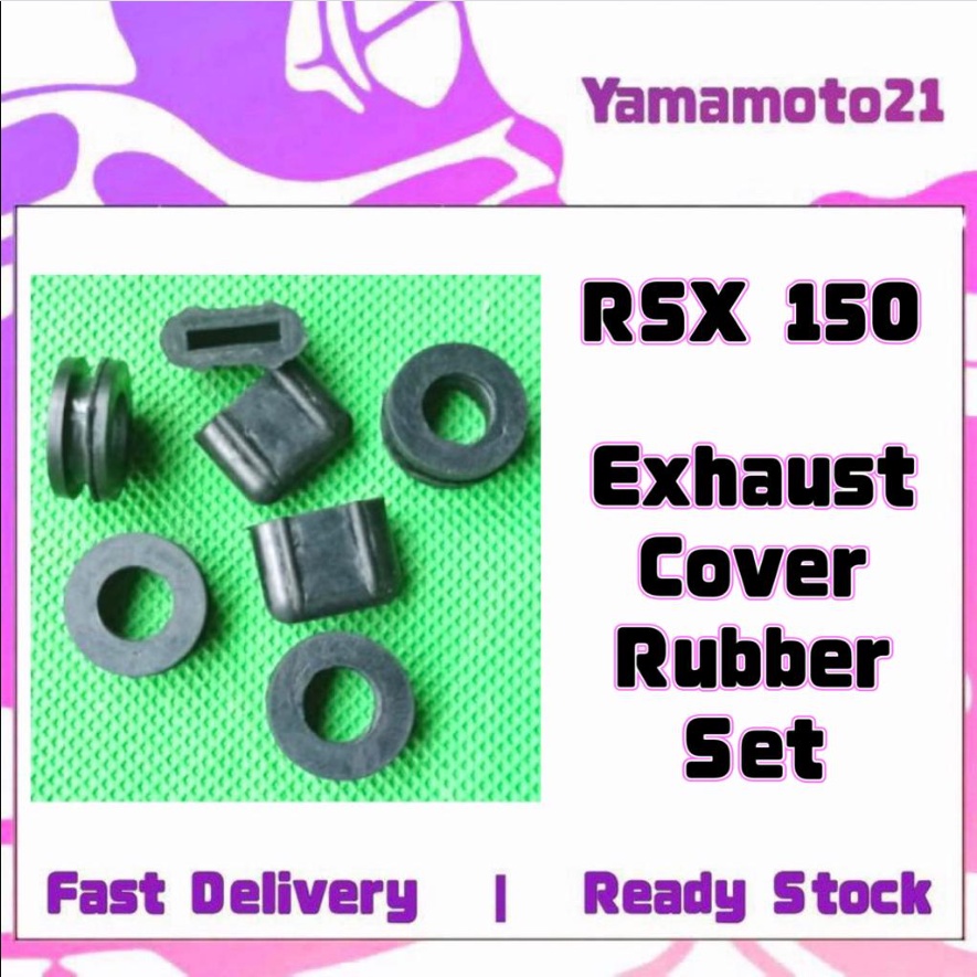 RSX 150 RSX-150 RSX150 Muffler Protector Rubber Getah Ekzos Exzos Cover ...
