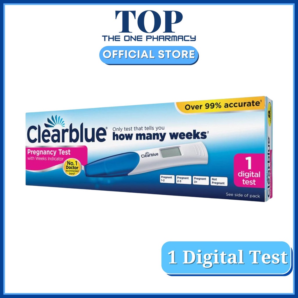 Clearblue Pregnancy Test - 1 Easy Test/ 1 Digital Test / 1 Rapid Test ...