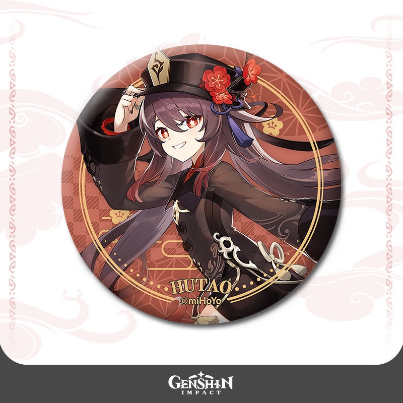 Game Genshin Impact Characters Badges Hutao Xiao Nahida Baizhu Round ...