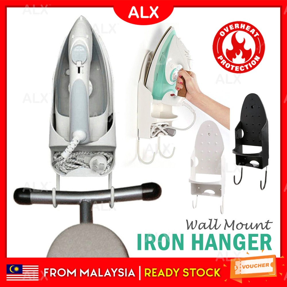 ALX Wall Mount Iron Hanging Rack Iron Storage Heat Resistant Hanger ...