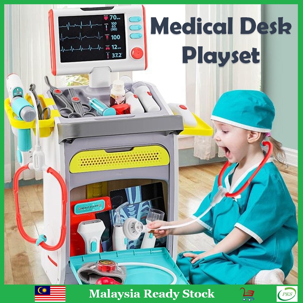 Kids Doctor Pretend Playset Medical Kit Toys Children Educational ...
