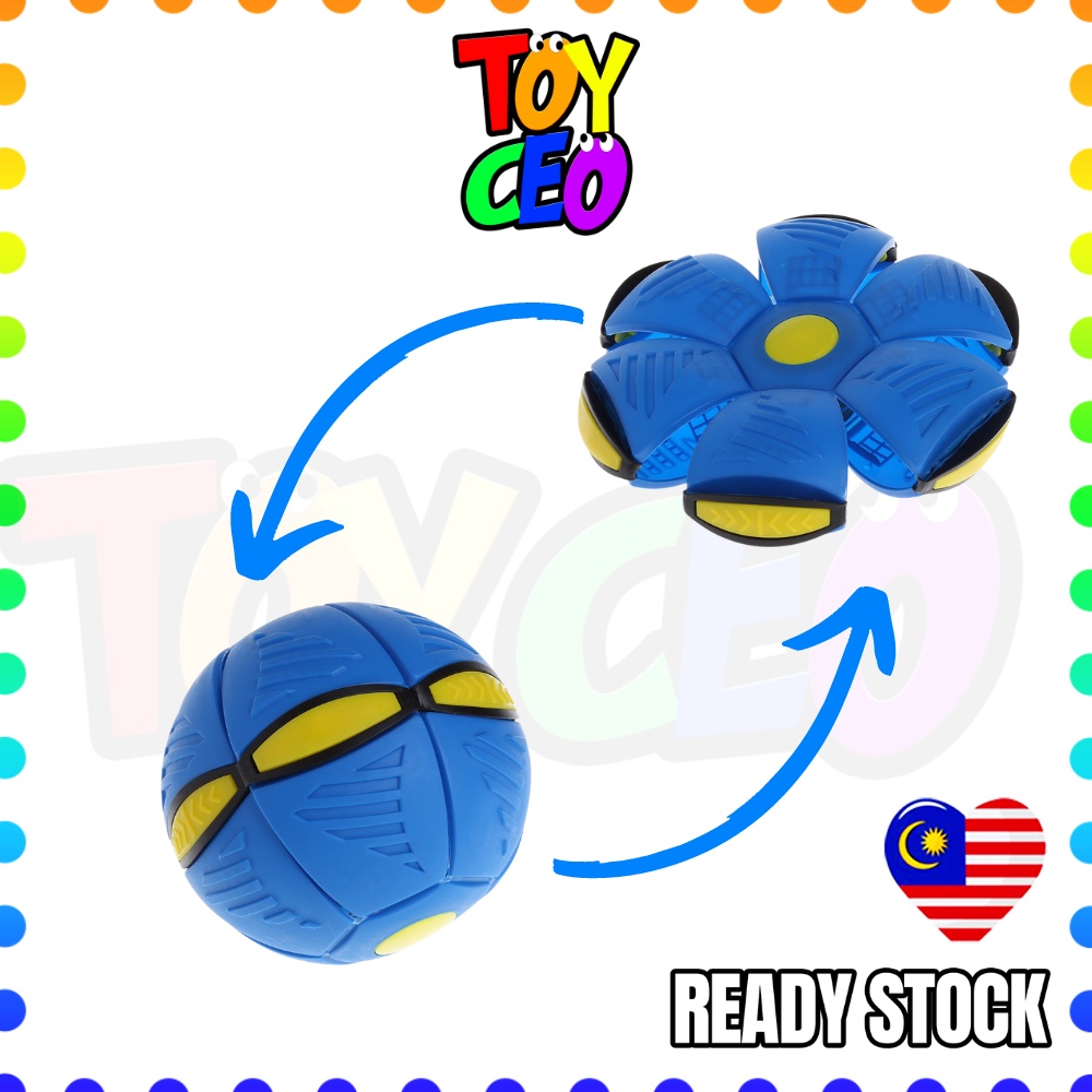 🧸ToyCEO🧸 UFO Flying Ball Flat Bola Magic Flying Saucer Ball Throw Disc ...