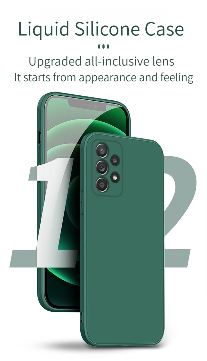 A53 Case ZROTEVE Liquid Silicone Soft Cover For Samsung Galaxy A73 A33 A23 A13 A72 A52 s A52s ...