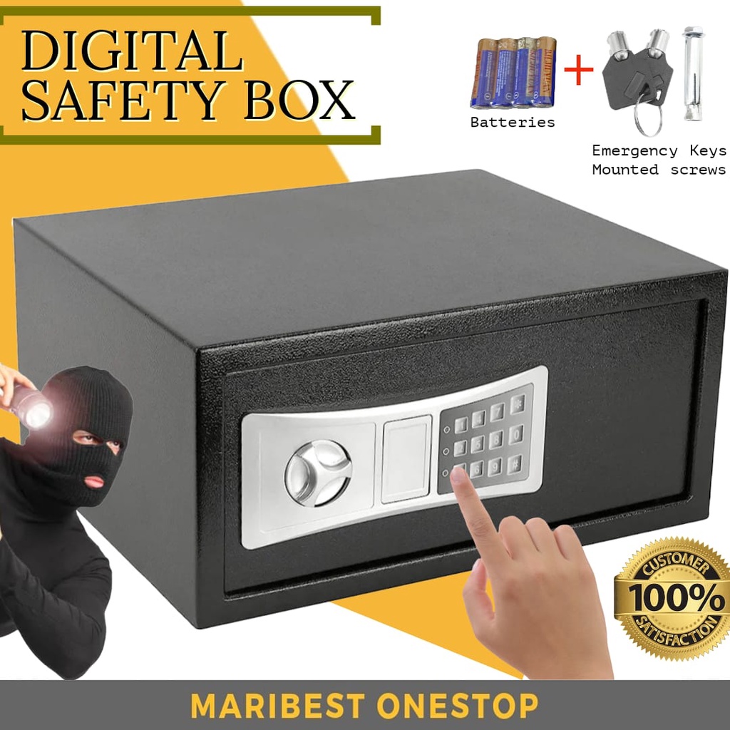 Safety Box Safe Money Box Digital Password Lock Security Safe Home ...