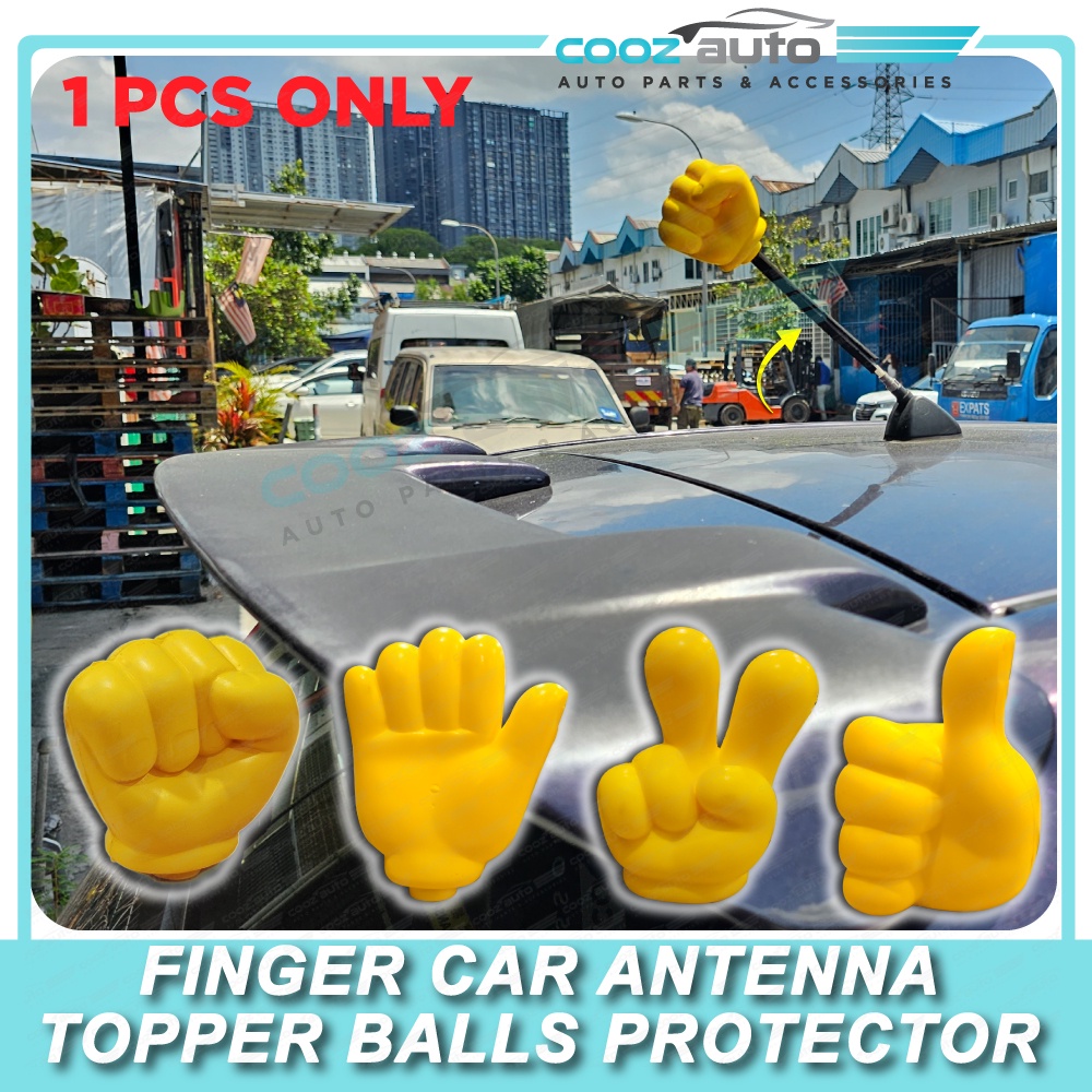 Universal Car Proton Saga Perodua Myvi Cute Yellow Finger Car Antenna ...