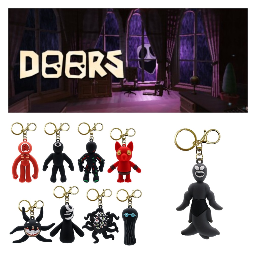 Hychumey Game Roblox Doors Hotel Horror Figure Pendant Model Keychain ...