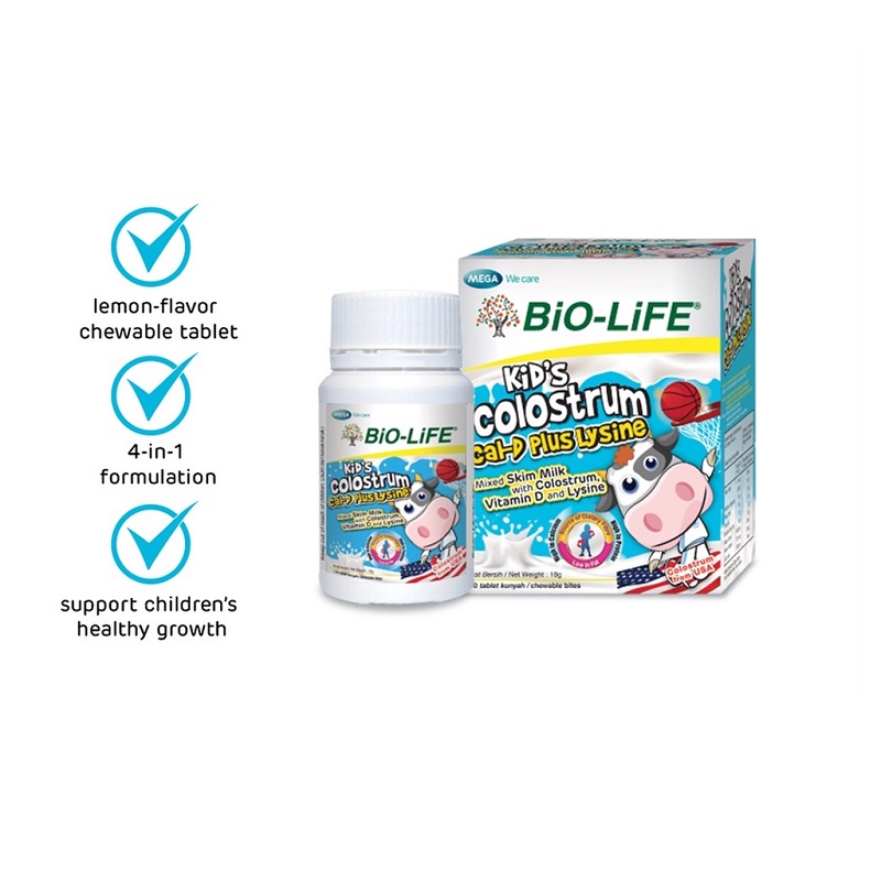 Bio-Life Kid's Colostrum Multivitamin & Minerals / Vitamin C / Cal-D ...