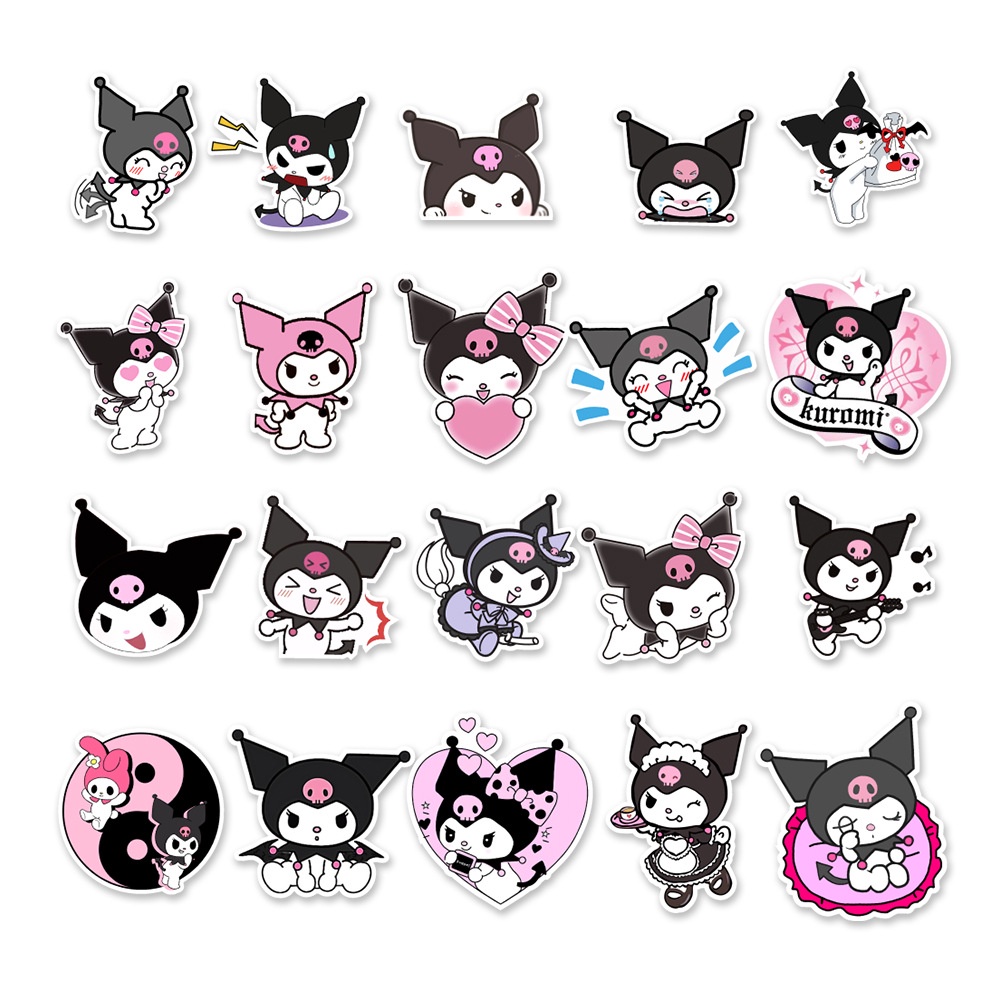 MUYA 50pcs Sanrio Kuromi Stickers My Melody Stickers Waterproof ...