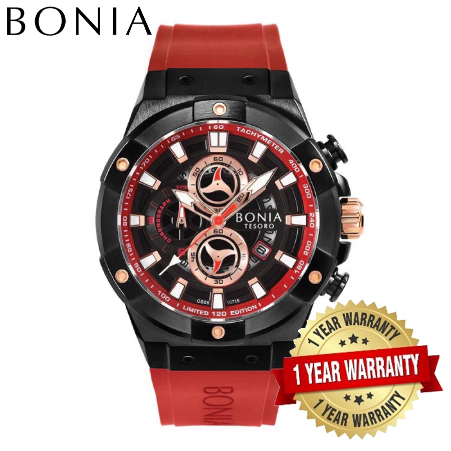 [Official Warranty] Bonia BNB10715-1732LE Men's Tesoro Chronograph ...