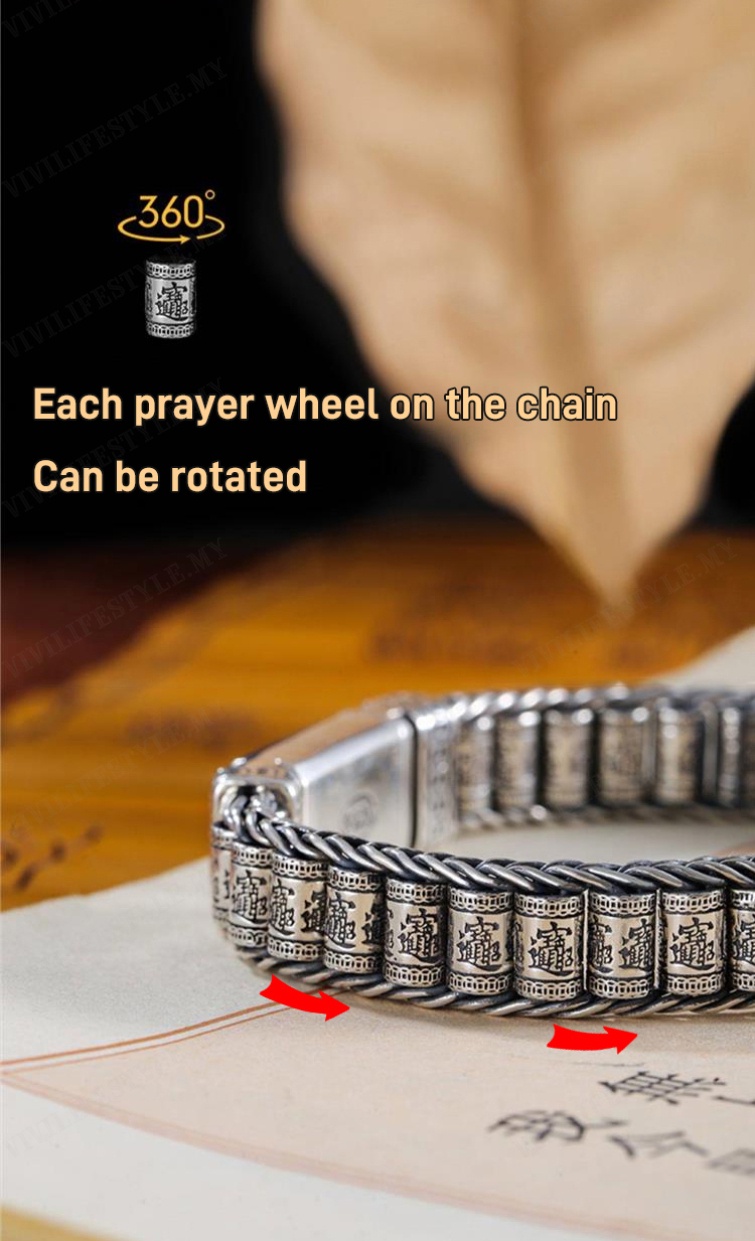 【HOT】[Fortune and lucky] Six-character Mantra Sutra Tube Bracelet ...