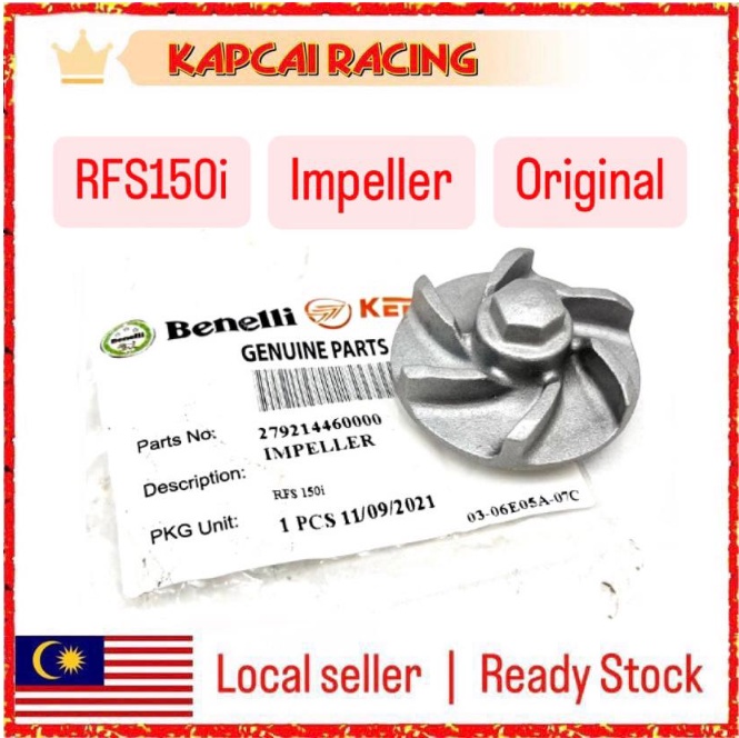 ORIGINAL BENELLI RFS150 RFS150i RFS RFS15 150 150i IMPELLER WATER PUMP FAN IRON IMPELLIER ...