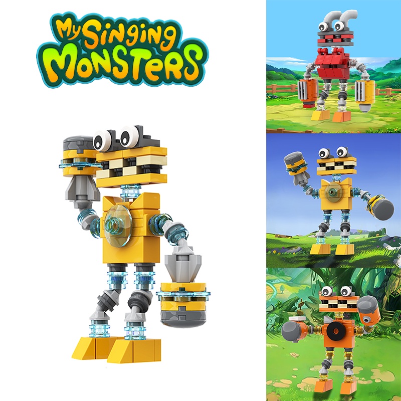 296pcs/Set My Singing Monsters Chorus Wubbox Robot Building Blocks Set ...