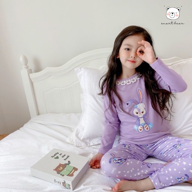 ⭐MY SMART BEAR⭐Stella Lou purple rabbit bunny pajamas nightwear ...
