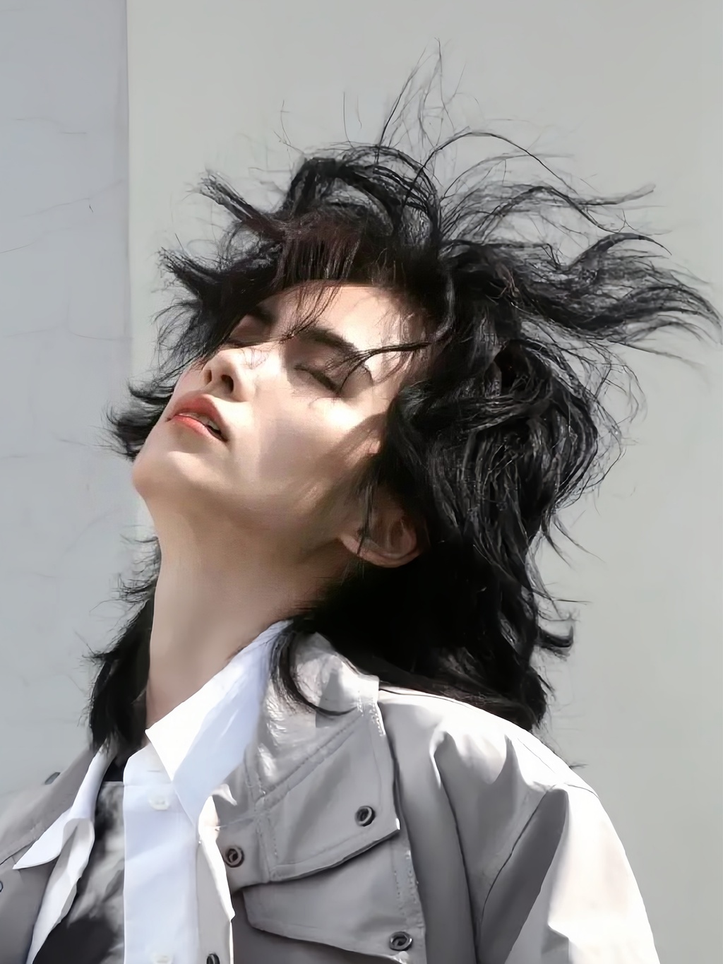 Wolf Tail Hair Samurai Head Short Straight Wig Japanese Mullet Head ...