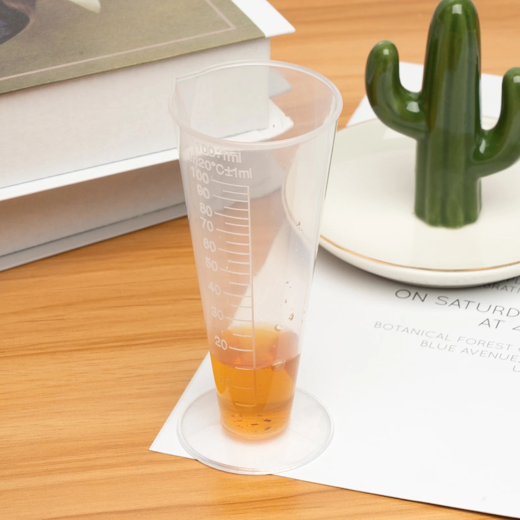 50/100ML Transparent Triangular Measuring Cup Clear Plastic Graduated ...