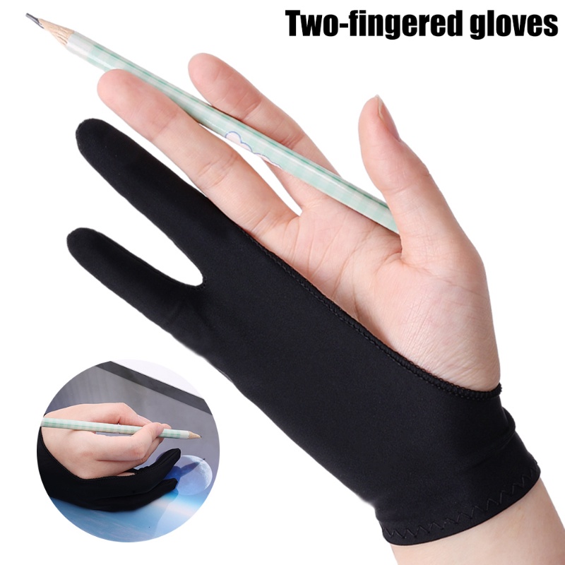 XS/S/M/L Two-finger Painting Gloves / Anti-Touch Resistant Tablet ...