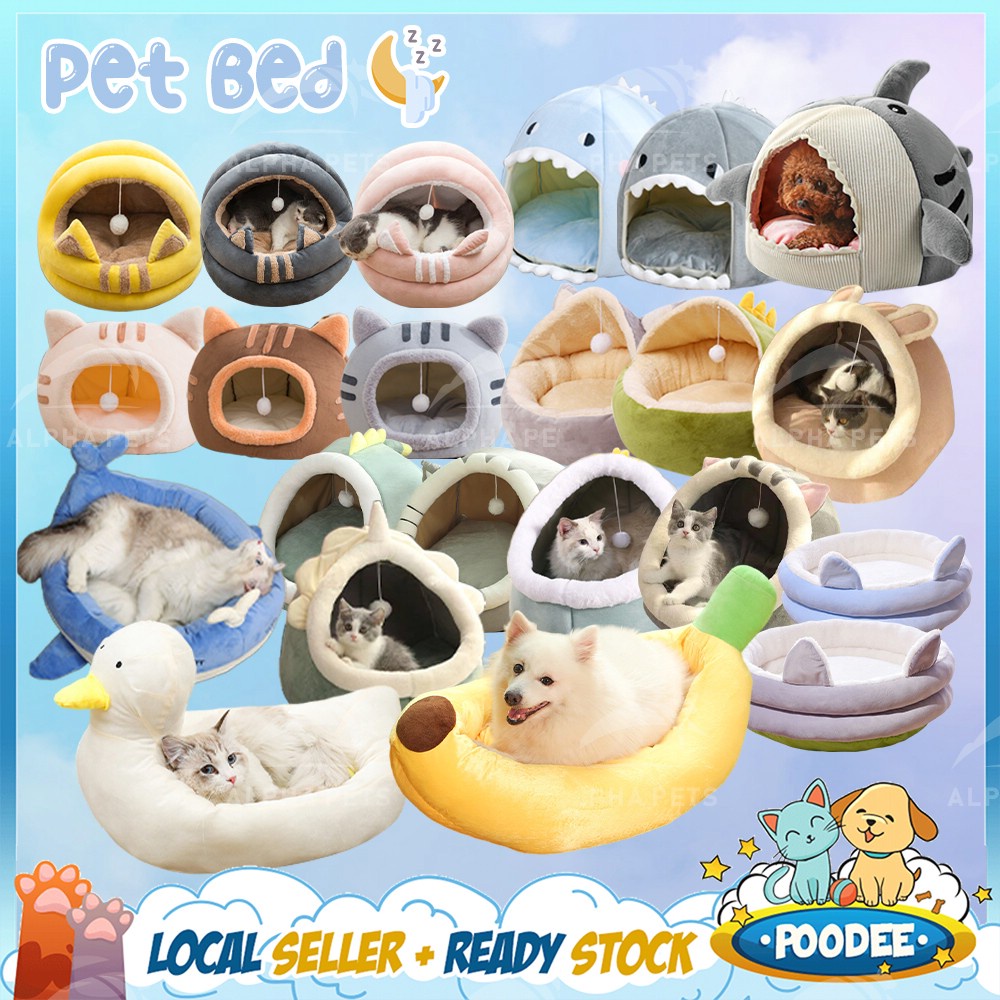 POODEE Cute Style Pet Bed Pet Nest Removable Washable Dog Cat Bed ...
