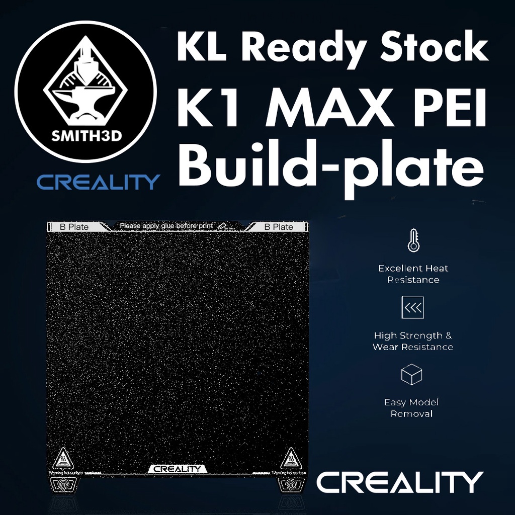 K1 Max PEI Build Plate Kit 235*235mm 315*310mm Smooth or Rough Flexible ...