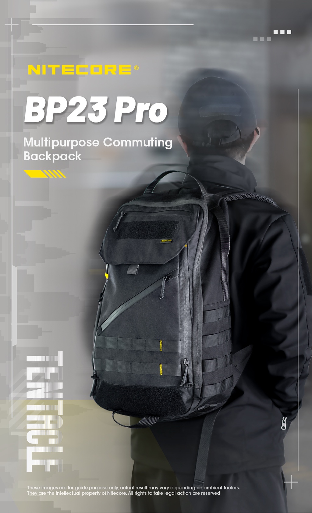Nitecore BP23 Pro Multipurpose Commuting Wearproof Backpack | Shopee ...