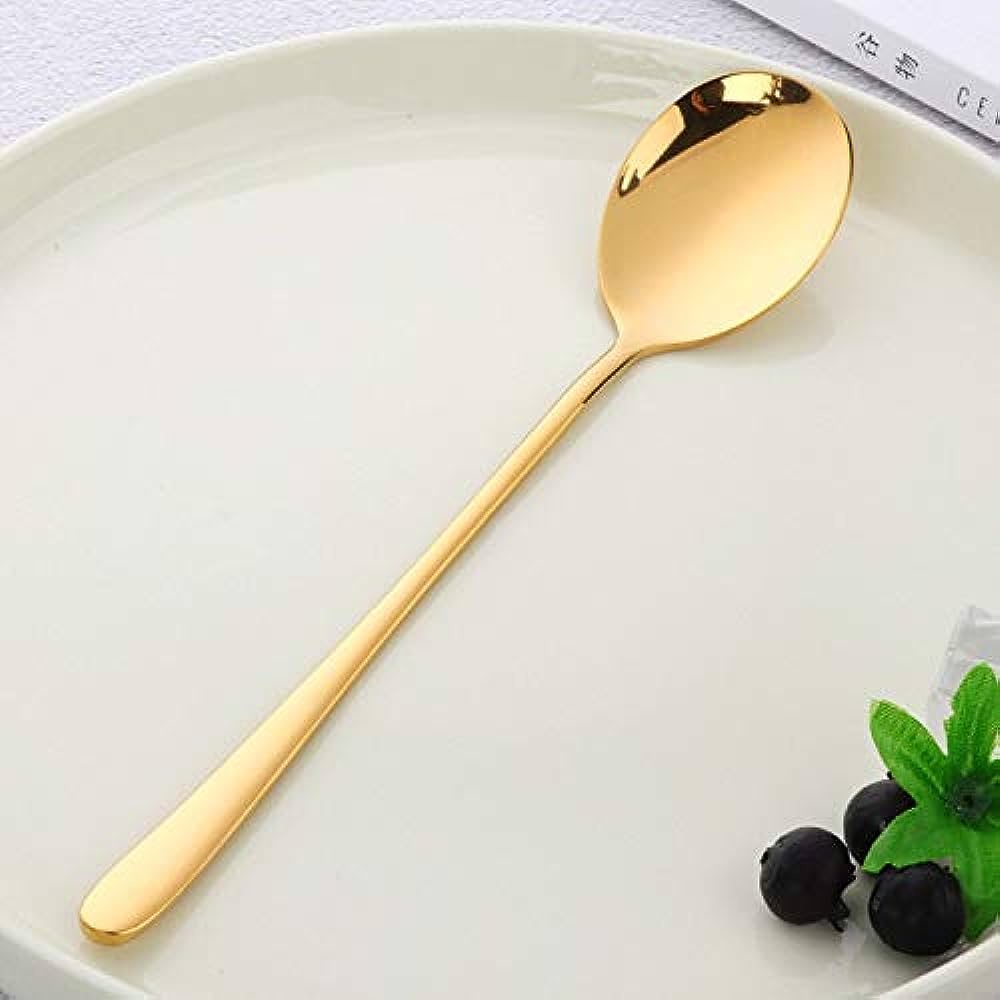 BC 304 Stainless Steel Spoon Fork Home Eating Korean Spoon Soup Spoon ...
