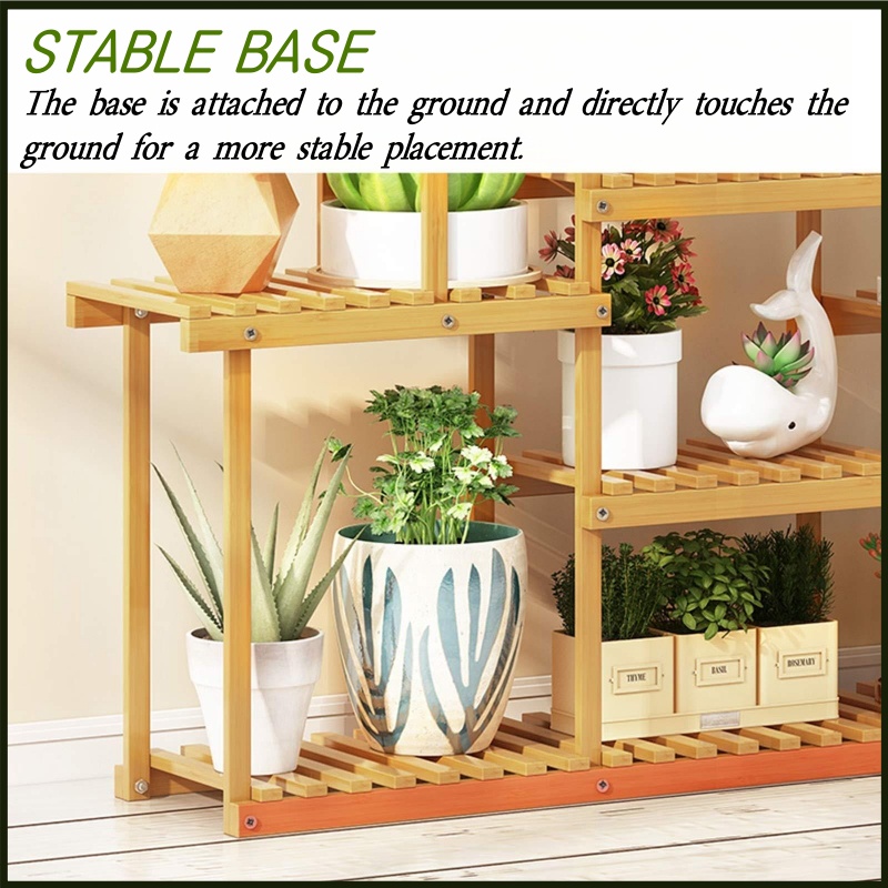 【NordicHome】 Wooden Garden Rack Flower Rak Pasu Bunga Potted Plant ...