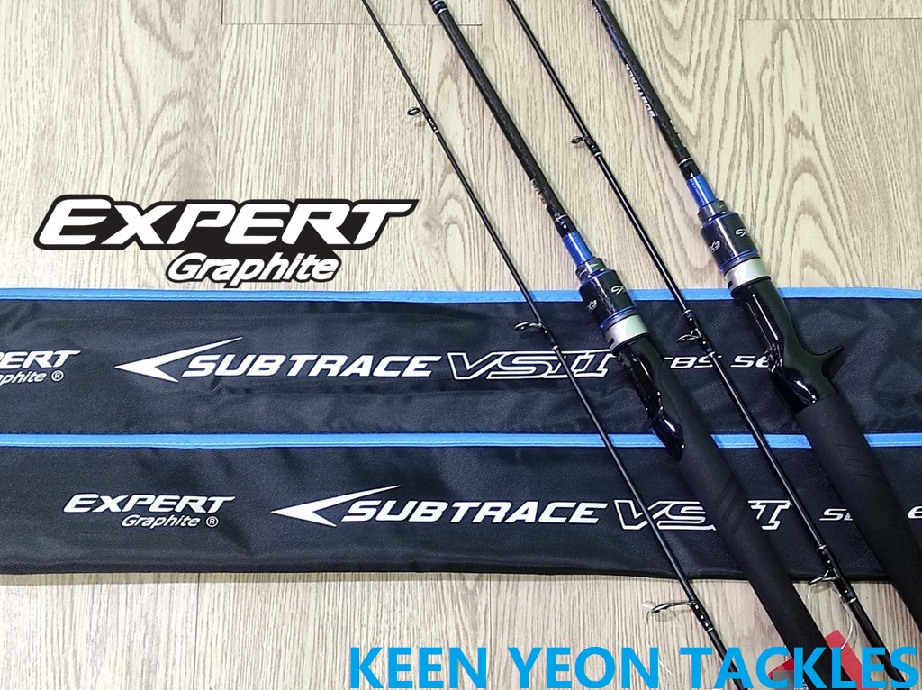 EXPERT GRAPHITE SUBTRACE VSII SPINNING / BAITCASTING (BC) FISHING ROD ...